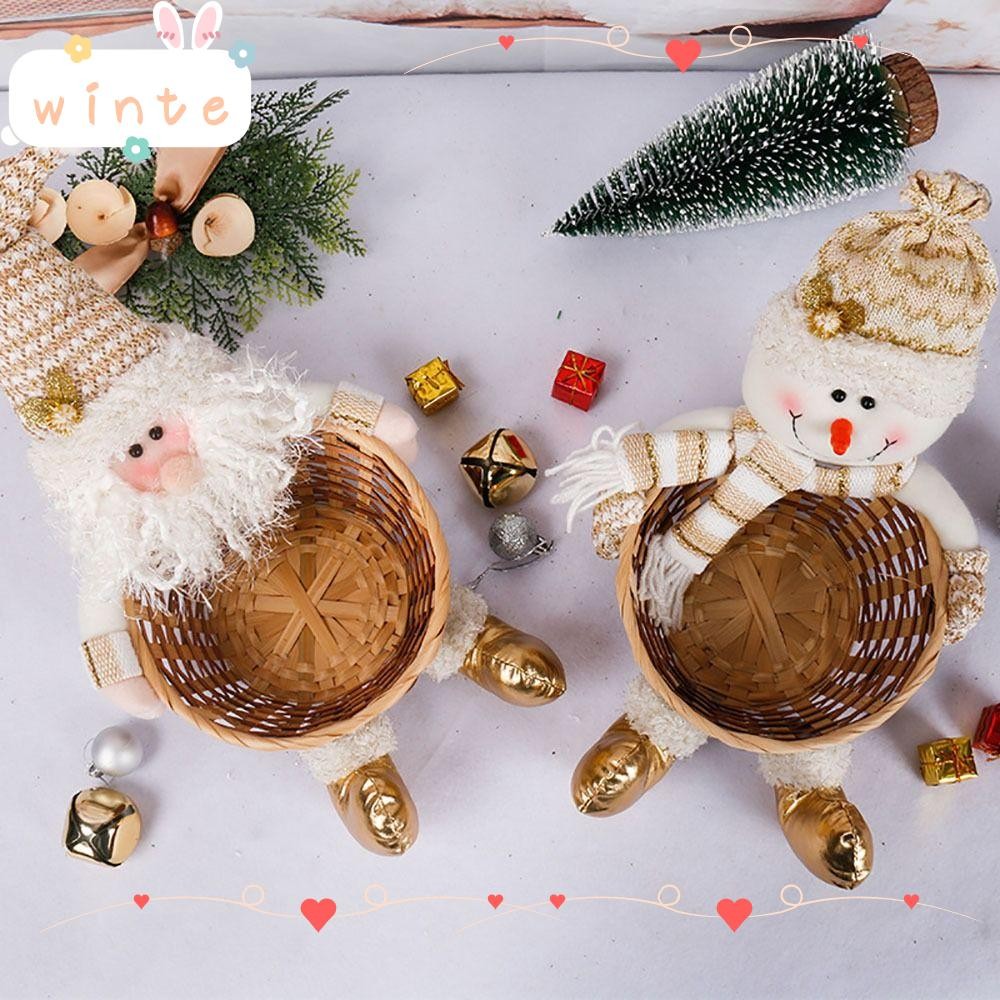 WINTE Christmas Candy Basket Home Decorations Christmas Decorations ...