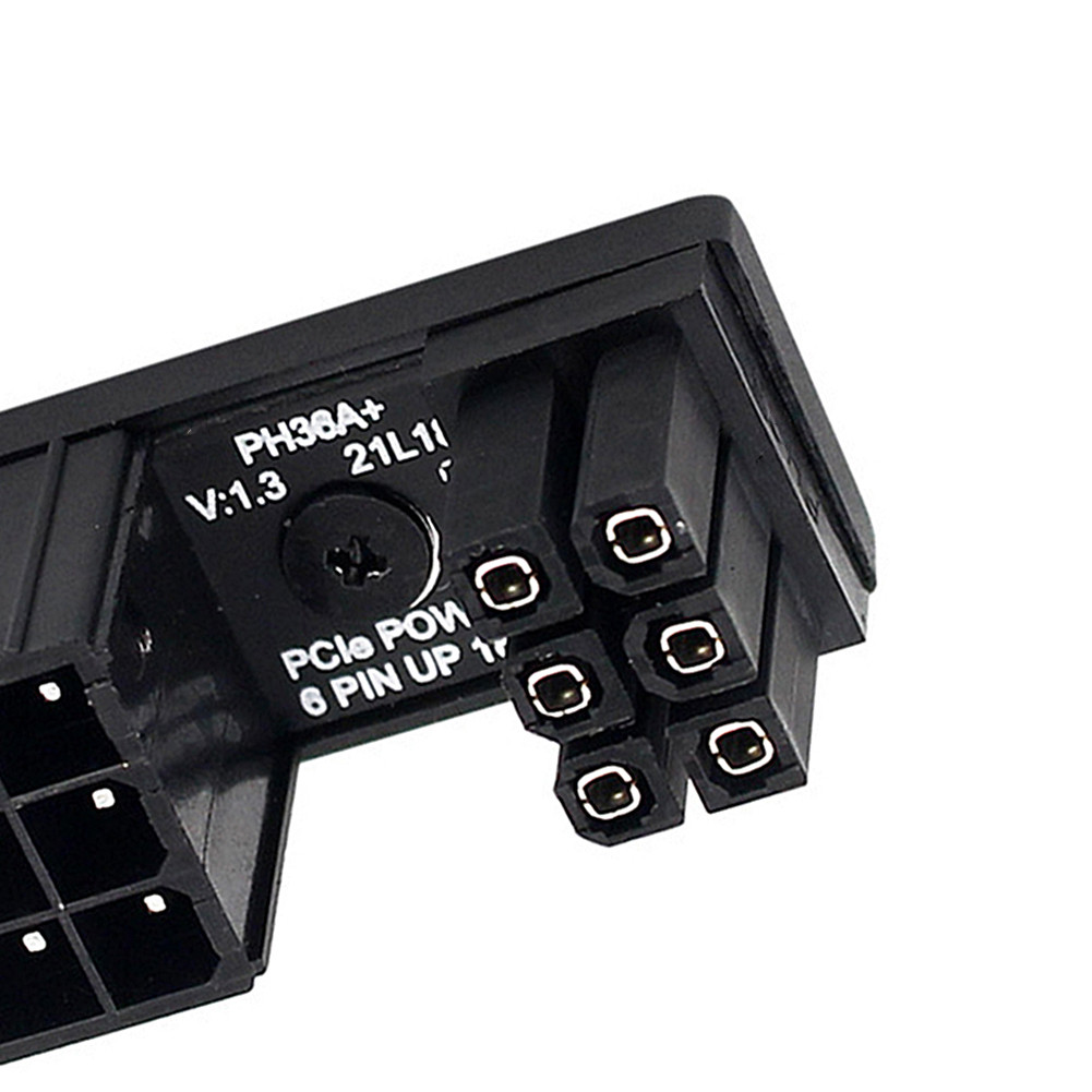 Power Adapter Board 6 Pin GPU PCIe 180 Degree Angle for Desktops ...