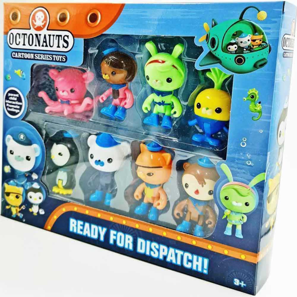 8Pcs Set The Octonauts Action Figure Doll Toy Barnacles Crew Pack ...