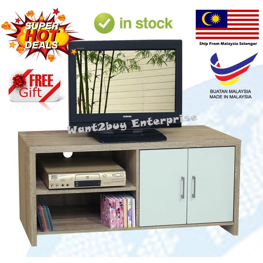JOY Tv Console Stand Rack 4 Feet 3D Laminated Wooden Solid Cabinet ...