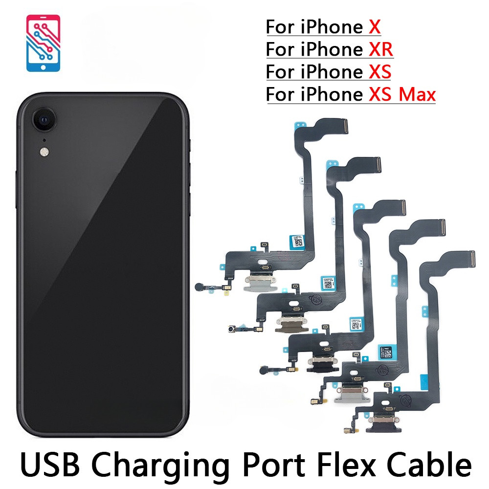 USB Charge Cable Board Flex Port For iPhone X XR XS Max Charging Dock ...