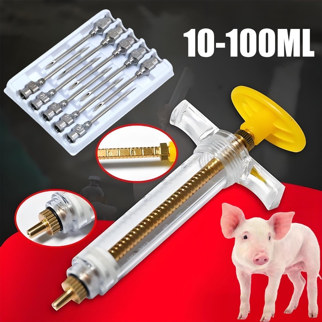 Veterinary vaccines Syringe with needles Fiber glass syringe Heavy duty ...