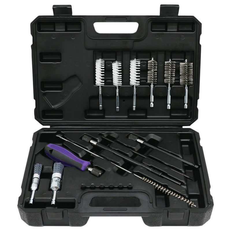 19 Piece Set Of Multi Specification Steel Wire Brushes, Fuel Injector ...