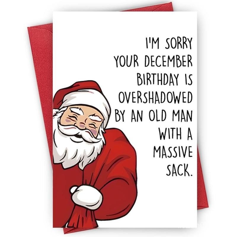 Kartun Santa Claus Birthday Card, 1/3/5 mengira kad hari jadi Santa ...