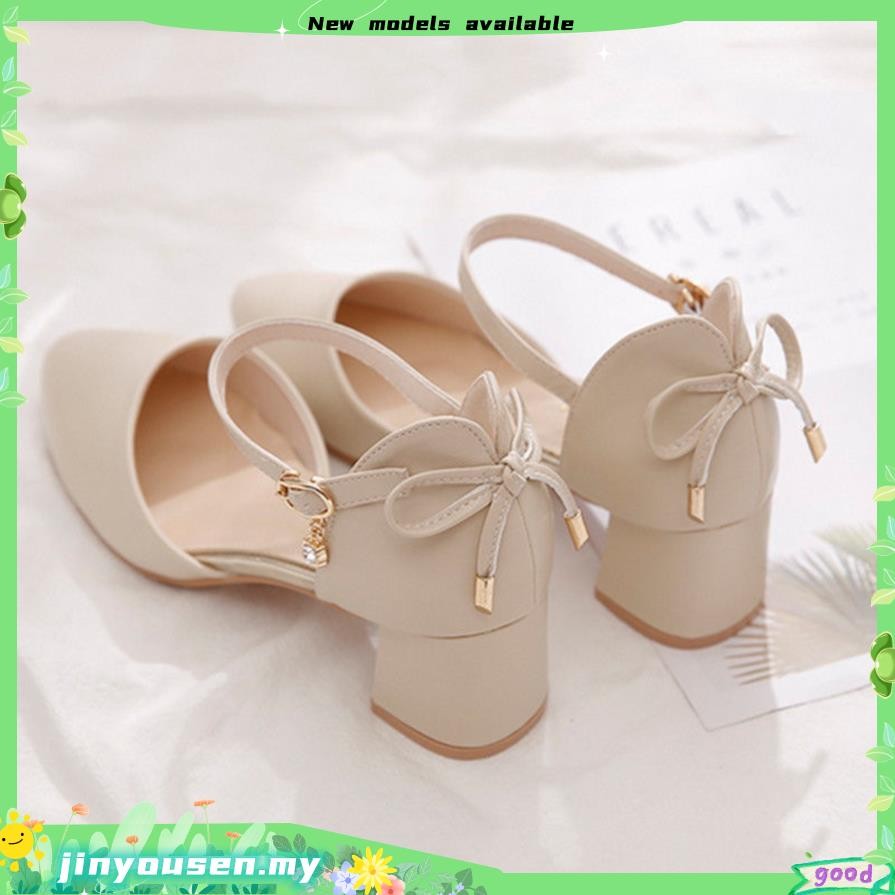 2024 Raya Local Good Quality 5cm high heel Kasut Perempuan Heels for ...