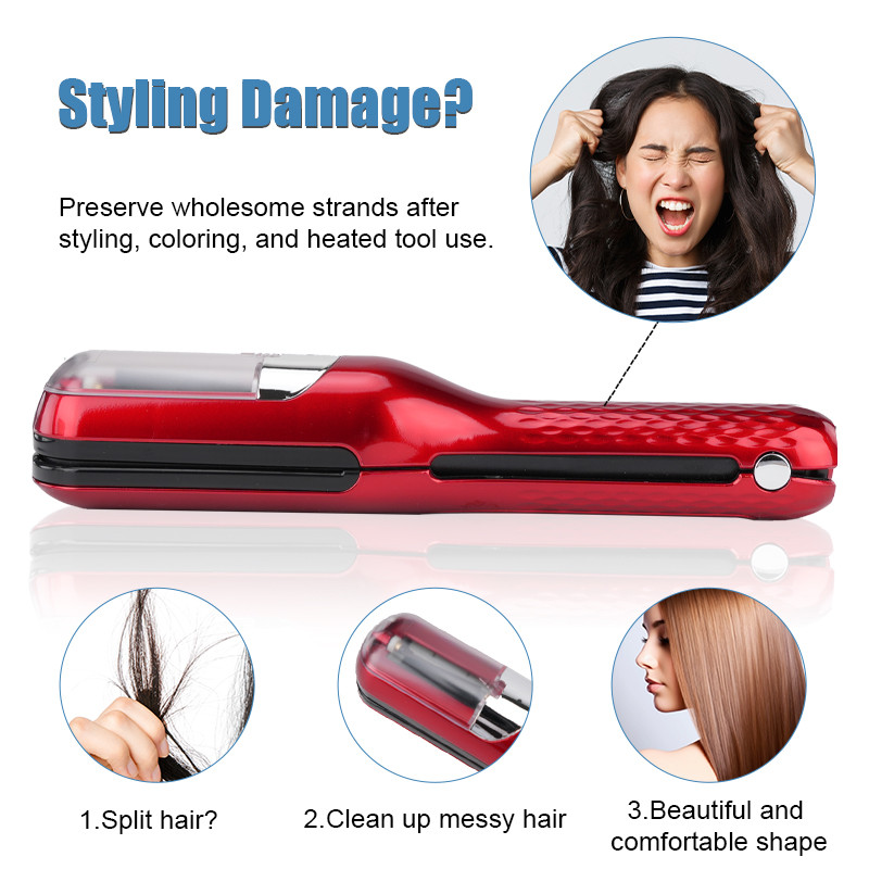 Rechargeable Cordless Split Hair Trimmer Hair Split Ends Trimmer ...