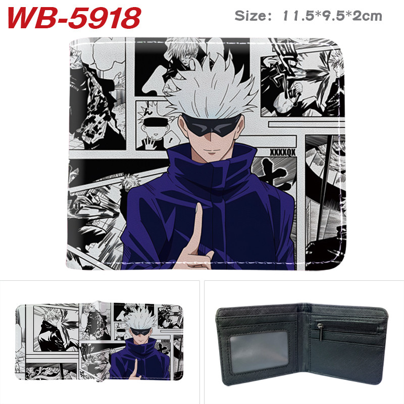 Jujutsu Kaisen Satoru Gojo Card Casual Student Cartoon Short Wallet ...