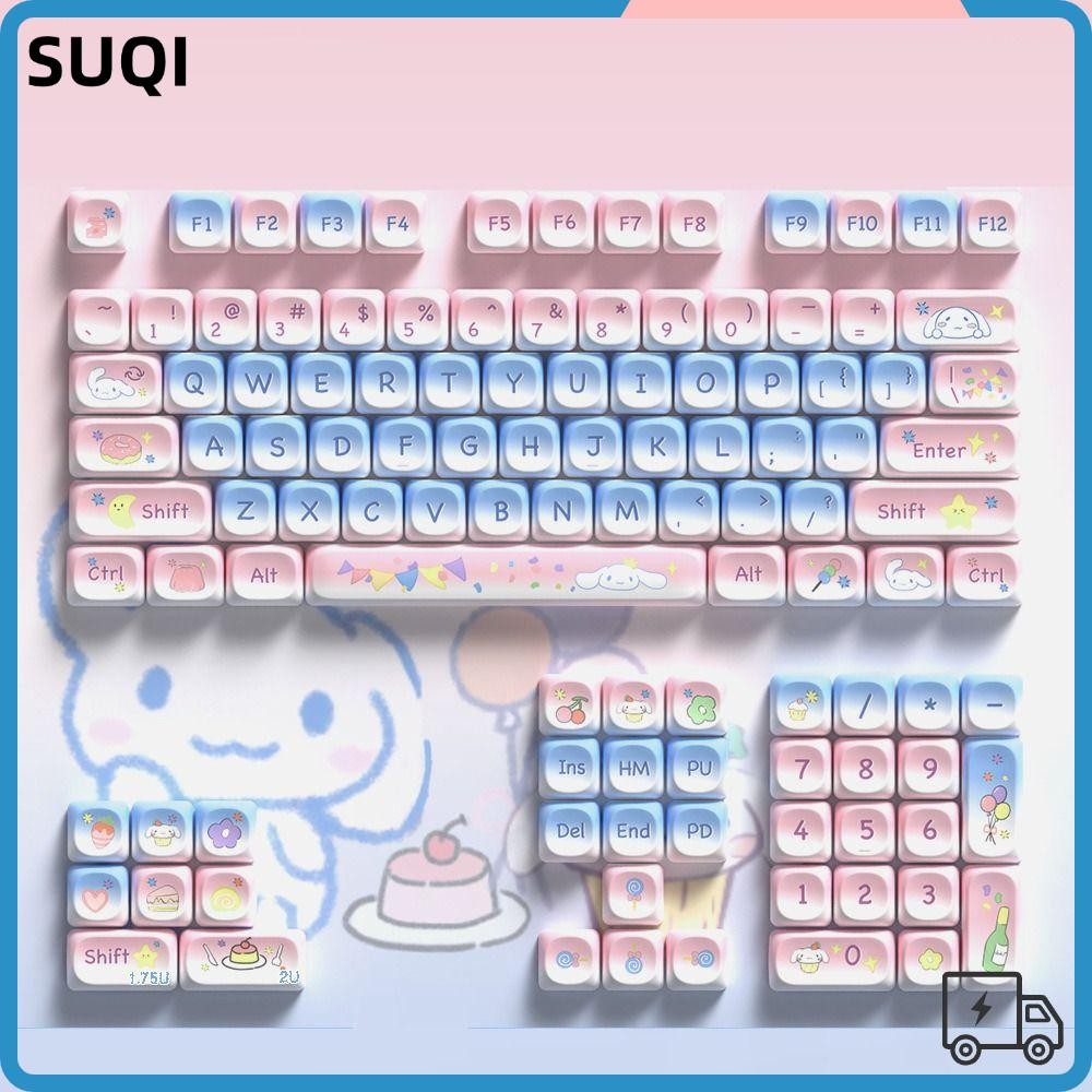 LUCKY-SUQI Sanrio Keycaps, Kuromi PBT Cinnamoroll Keyboard Cap, Kawaii ...