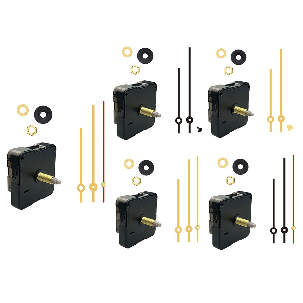Silent Clock Movement for DIY Wall Clock Repair Long Thread Accurate ...