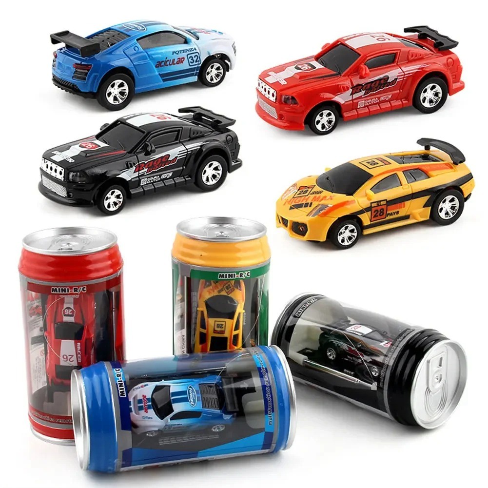 Remote Control MINI RC Car Battery Operated Racing Car PVC Cans Pack ...