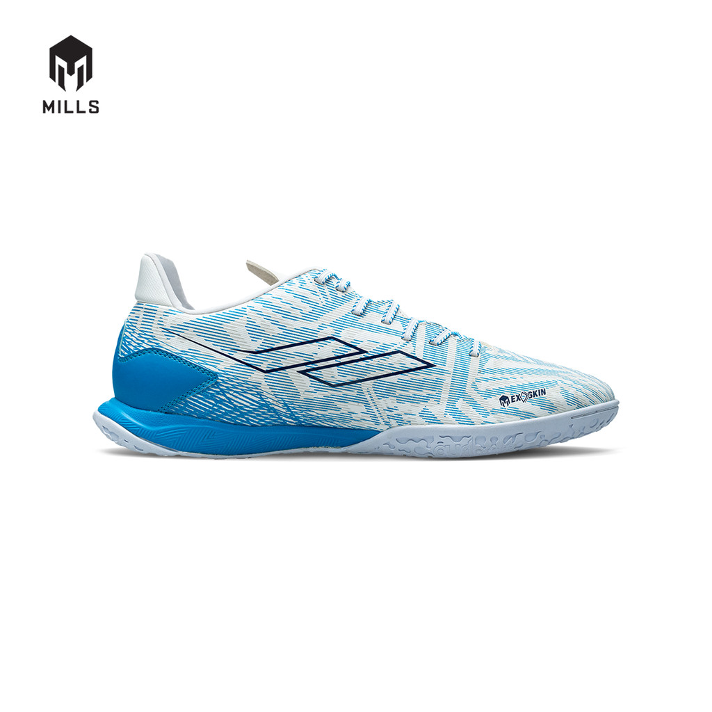 Mills VINYL FUTSAL SHOES IN WHITE/OCEAN.BLUE 9403501 | Shopee Malaysia