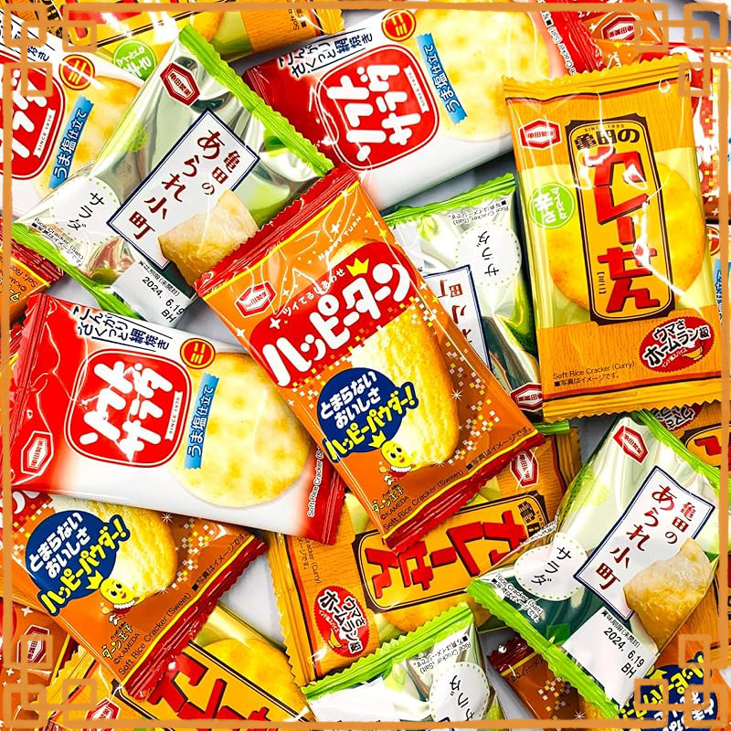 Kameda Seika Snack Assortment - 6 Varieties, 90 Packs of Individually ...