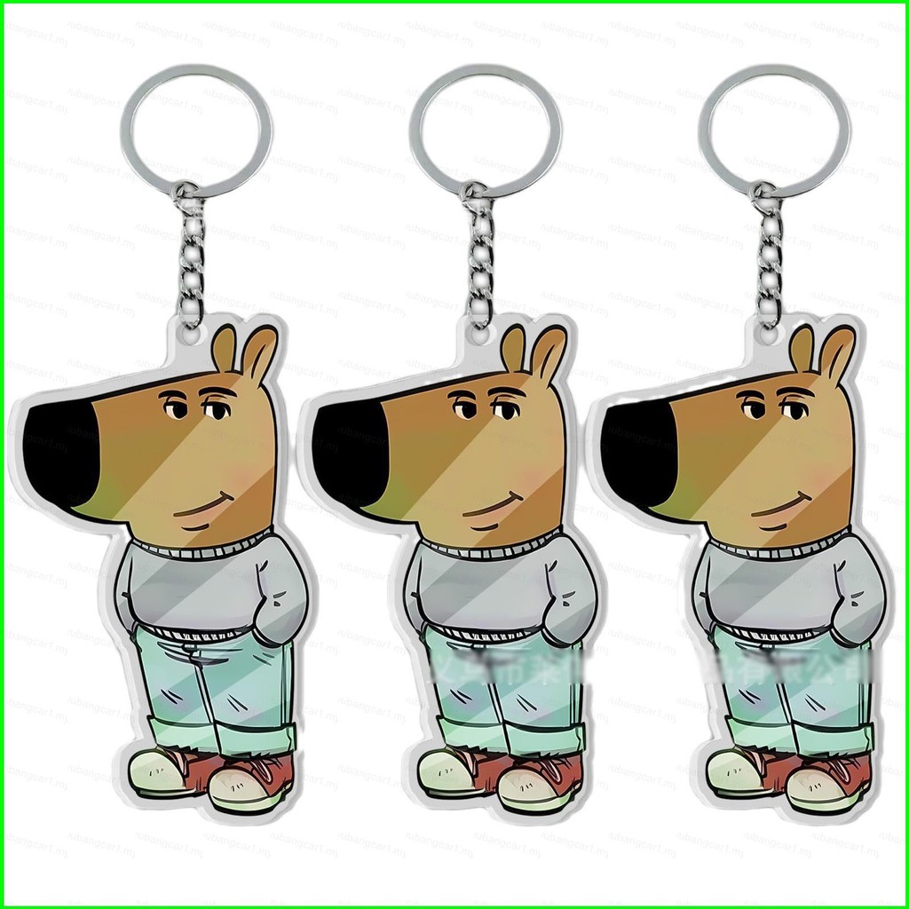 YB Chill Guy Acrylic Keychain Emoticon Cool Men Backpack Pendant Bag ...