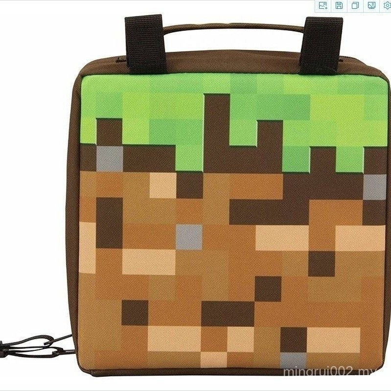 Official New Style MC Style Minecraft Lunch Bag Large Capacity ...