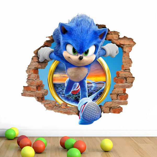 decoration bedroom wall decoration room decoration Sonic Hedgehog 3D ...