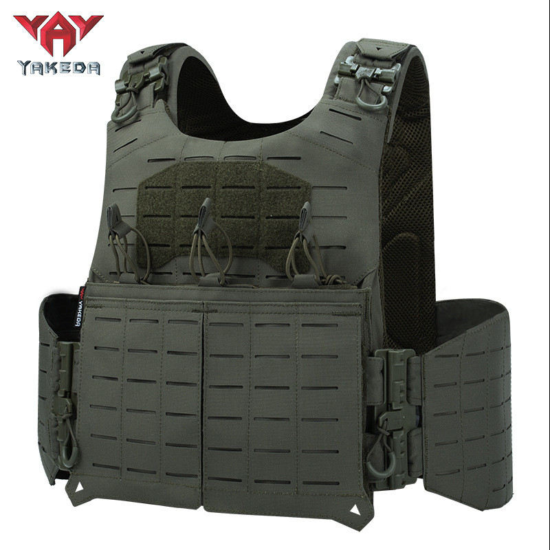 Yakeda New Style Vest Tactical Vest One-Button Quick Release Laser ...