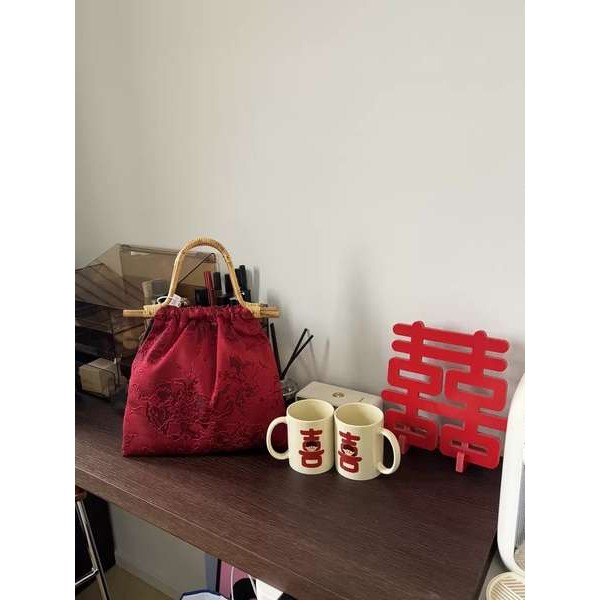 red handbag Beg Perkahwinan Pengantin Merah Cina Retro Baharu 2024 Beg ...