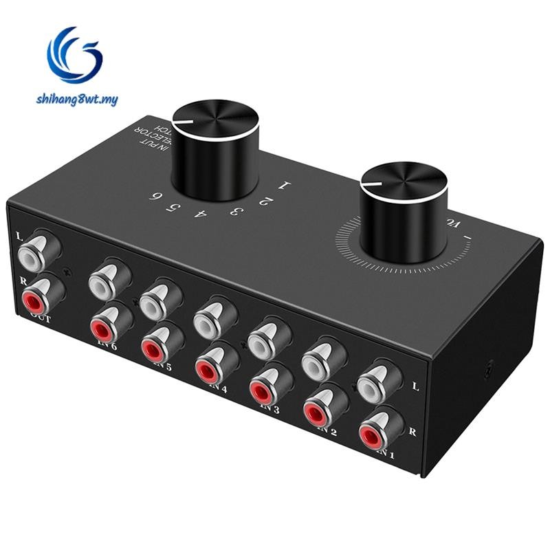 Audio Bi-Directional Switcher Selector Audio Switch Splitter with ...
