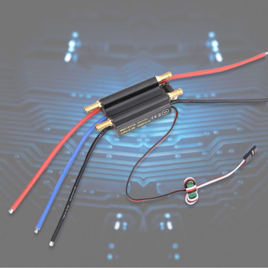 Modified Parts of the RC Boat Brushless ESC Dual‑channel Drainage for ...