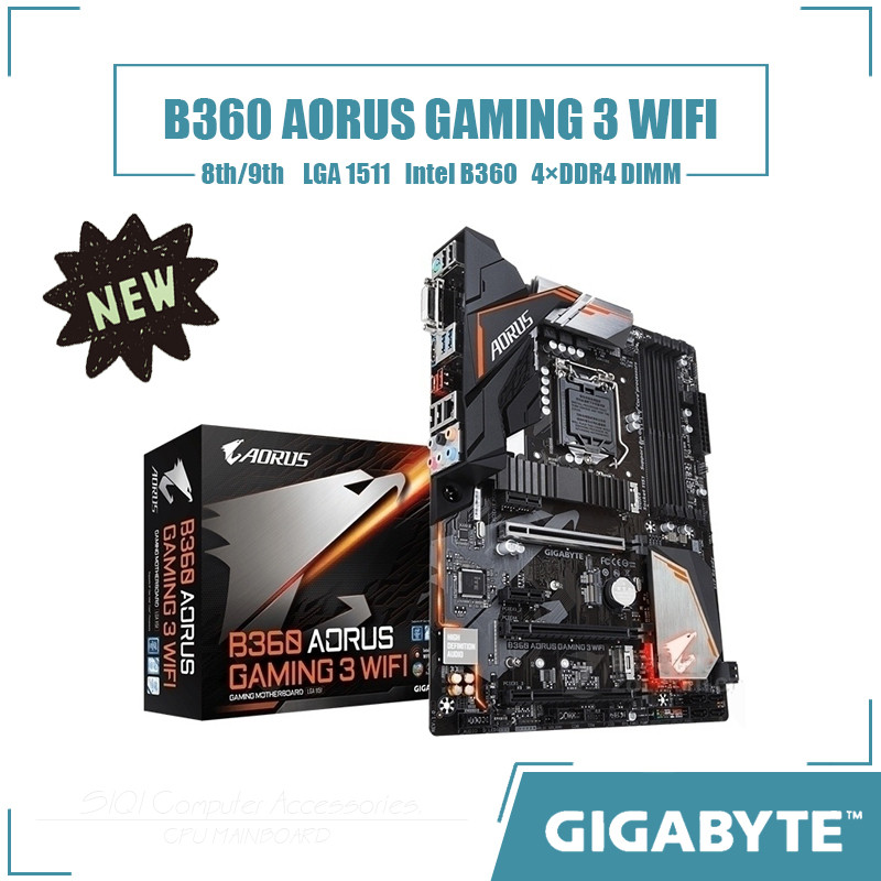 [NEW] Gigabyte B360 AORUS GAMING 3 WIFI Motherboard 4×DDR4 DIMM LGA1151 ...