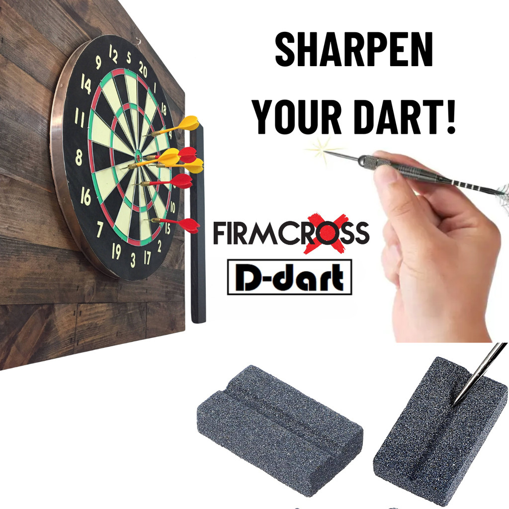 FIRMCROSS Dart Sharpener - V Sharp Design Sharpening Stone Steel Tip Darts (Batu Asah) | Shopee ...
