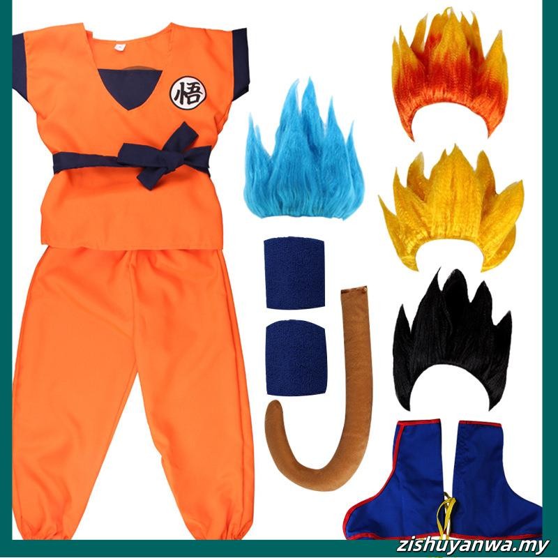 Halloween Adult Kids Suits Son Goku Gui Carnival Anime Cosplay Holiday ...