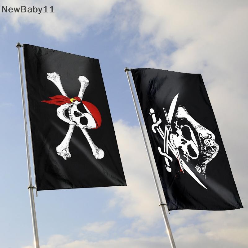 NY One Piece Flag Skull Crossbones Pirate Flag Jolly Roger Double ...