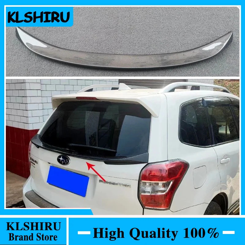 For Subaru Forester Rear Middle Spoiler Rear Genuine Carbon Fiber Trunk ...