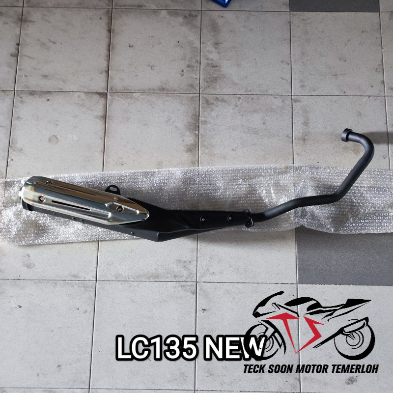 YAMAHA LC135 4S 5S NEW STANDARD EXHAUST PAIP LC 135 V1 V2 V3 V4 V5 V6 V7 LC4S EKZOS STD KILANG ...