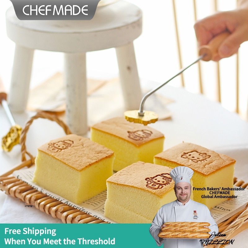 [CHEFMADE.os] HELLO KITTY KITCHEN Hot stamping Cake Brass DIY Mold ...