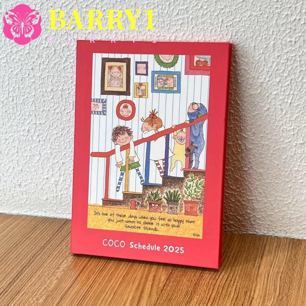 BARRY1 Cartoon Coco Schedule Book, With Index Tags Coil 365 Days ...