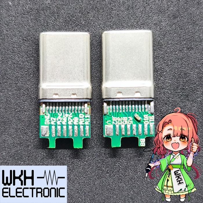 (READ DESCRIPTION!!) MALE type C 16PIN DIY socket typeC USB connector ...