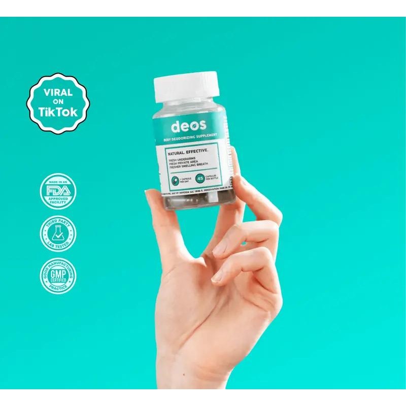 DEOS Interal Deodorant Supplement - Full Body Deodorizer for Gut Health ...