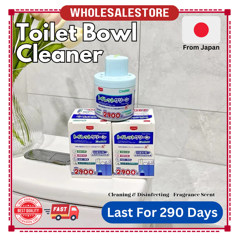 Original Japan UYIKU 260G Toilet Bowl Cleaner 2900Times Toilet Flush Automatic Cleaner ...