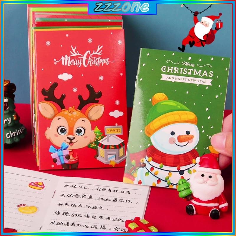 zzz 10Pcs Small Christmas Notebooks Pocket Notepads for Kid Student ...