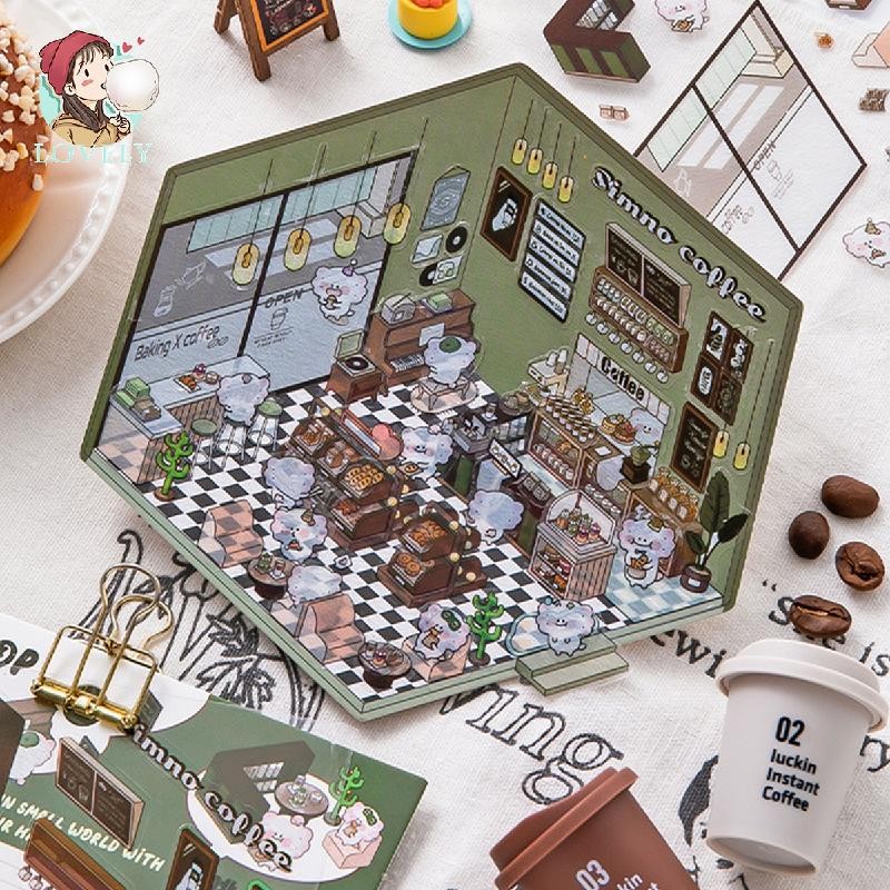DIY Stickers Scene, Make Your Own Coffee Shop | Supermarket ...
