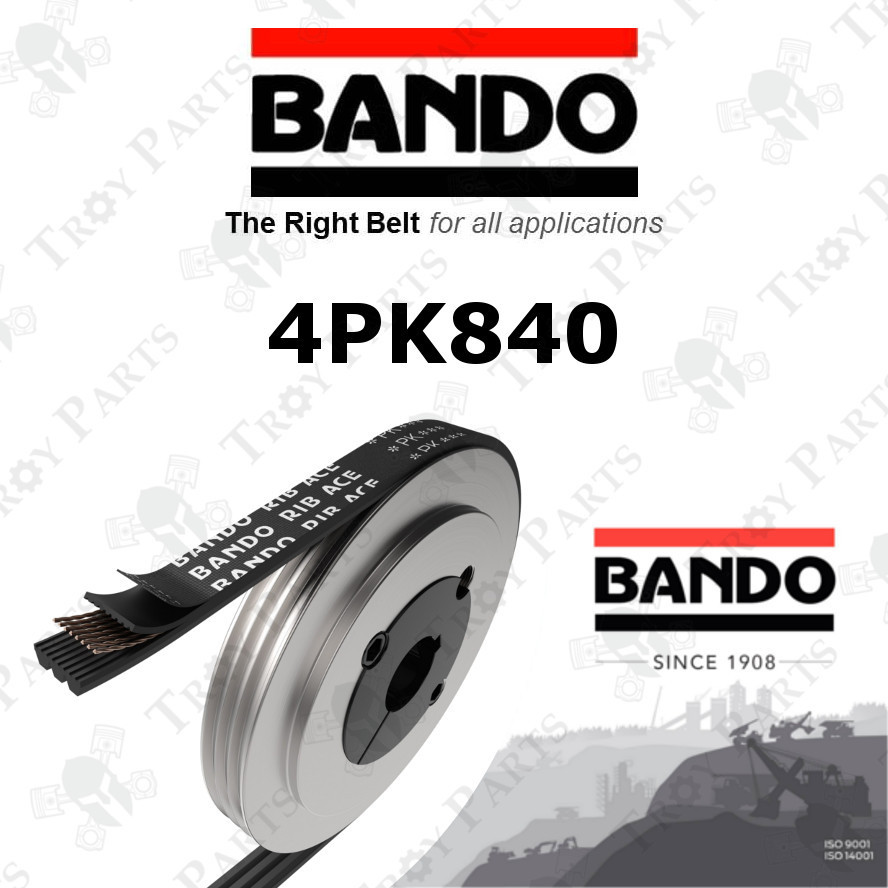 Original Bando Ribstar Rib Serpentine Fan Belt 4PK840 for Toyota Corona ...