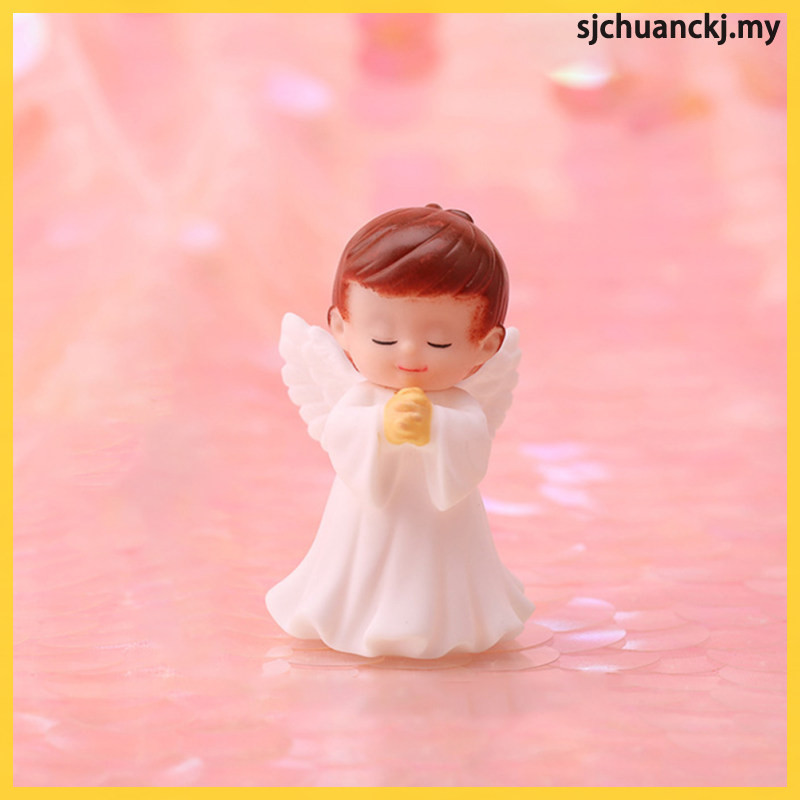 Male Angel Figurine Praying Blessing Model Sculpture 3 Pcs sjchuanckj ...