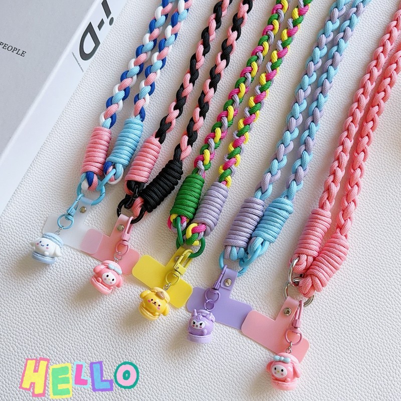Suitable Strap Long Rope Hemp Rope Mobile Phone Clip Crossbody Mobile ...