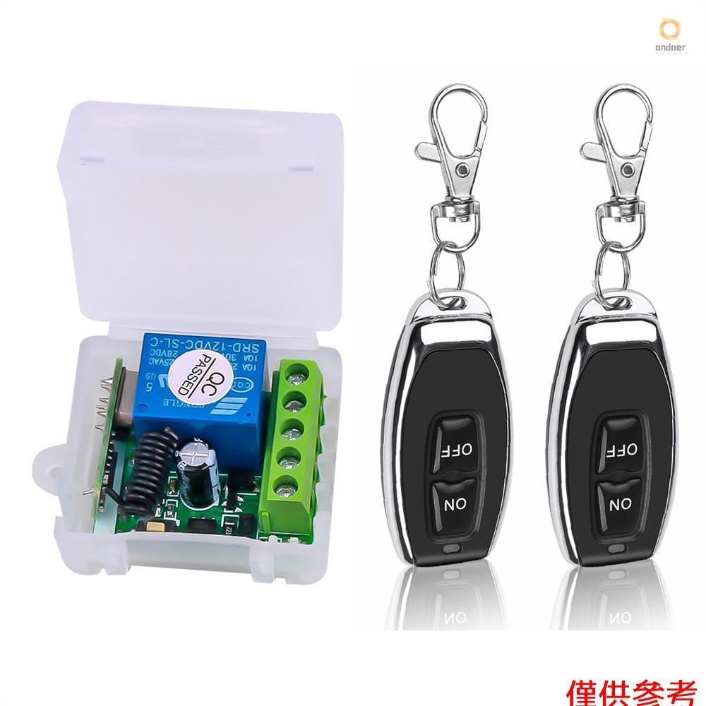 Smart Home 433Mhz DC 12V 1CH Wireless Remote Switch Relay Receiver Transmitter Universal Remote ...