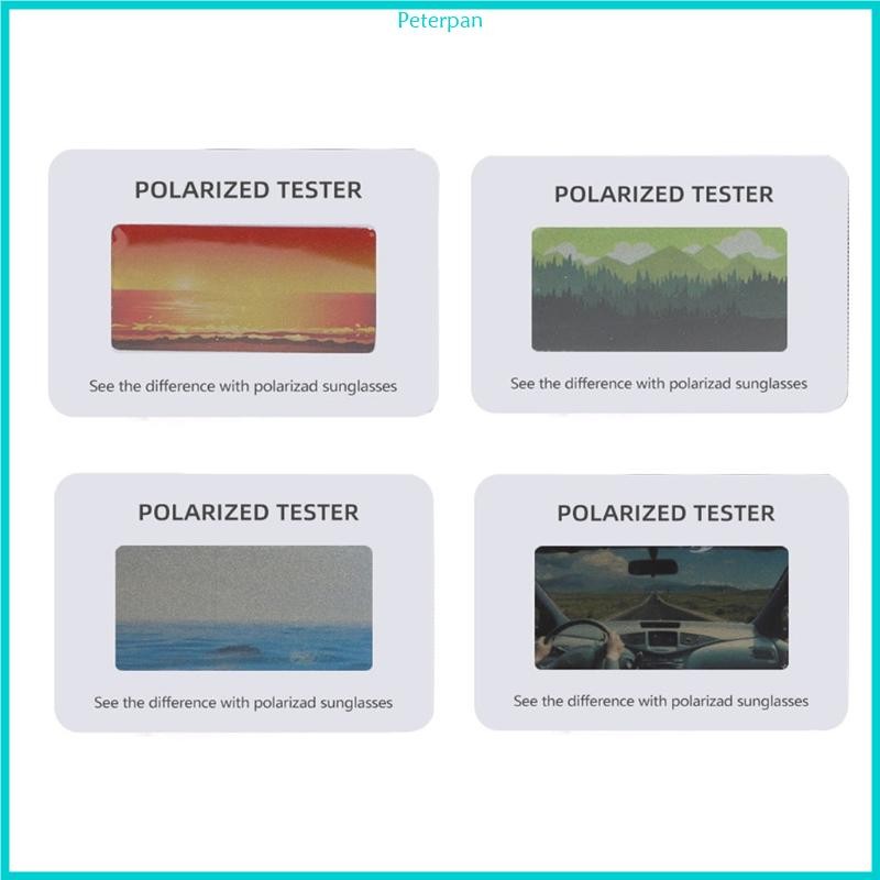 RPAN 100 Pieces Wear Glasses Check Polarized Test Card Sunglasses ...
