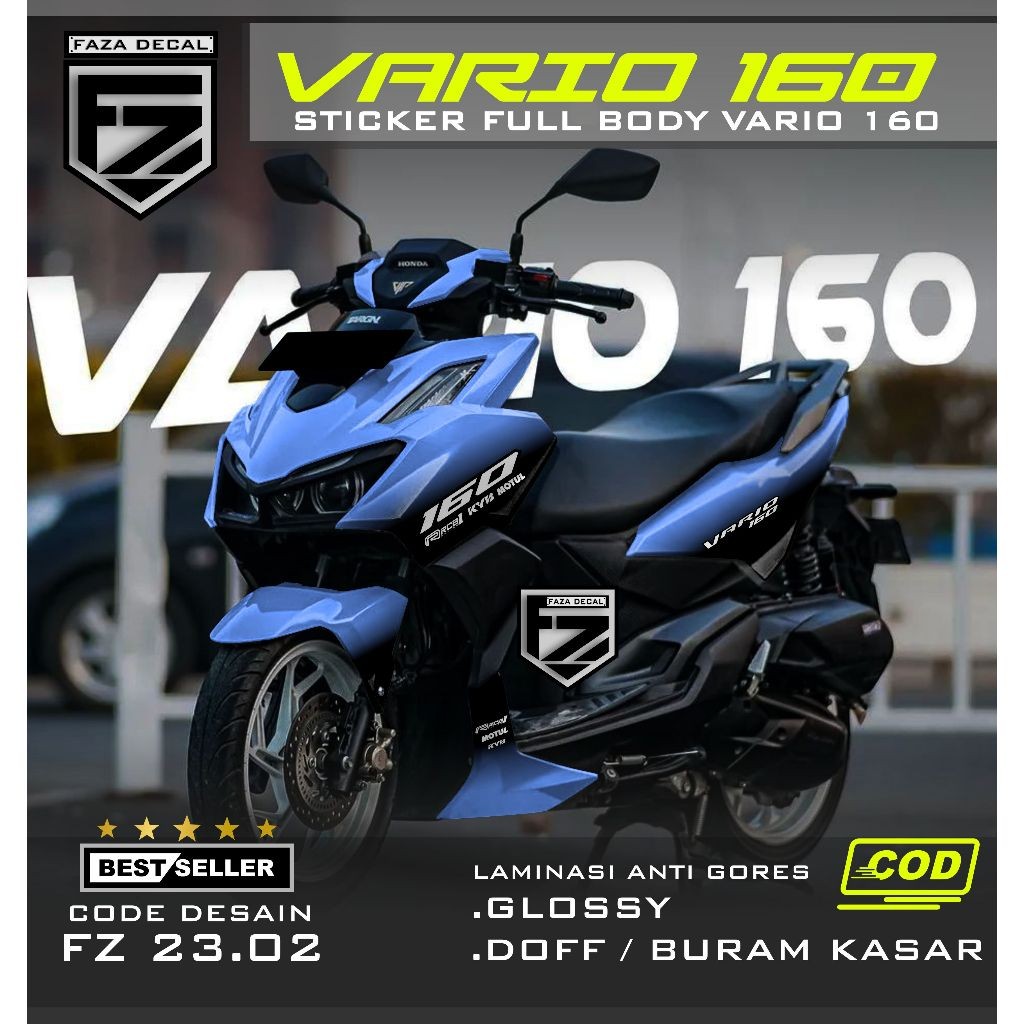 Decal STICKER VARIO 160 ABS/CBS FULL BODY LATEST GRADATION - STICKER ...