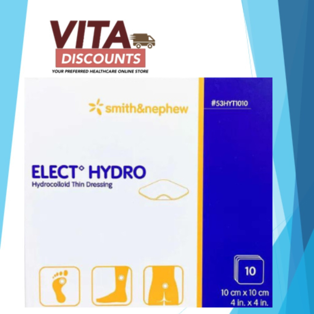SMITH&NEPHEW ELECT HYDRO HYDRO THIN DRESSING 10X10CM 10S EXP06/2026 ...