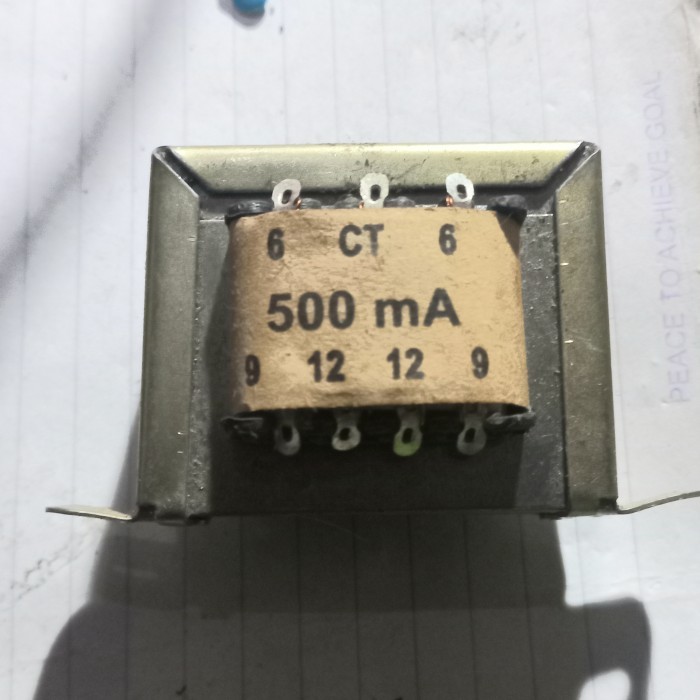 Small 500ma transformer CT 12V 12 V 500 ma Half transformer amper box 1 ...