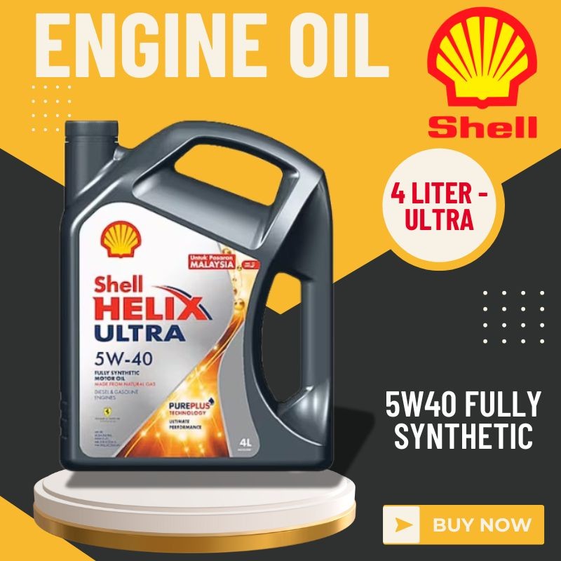 ORIGINAL SHELL ENGINE OIL 5W40 FULLY SYNTHETIC 4 LITER - ULTRA PREMIUM ...