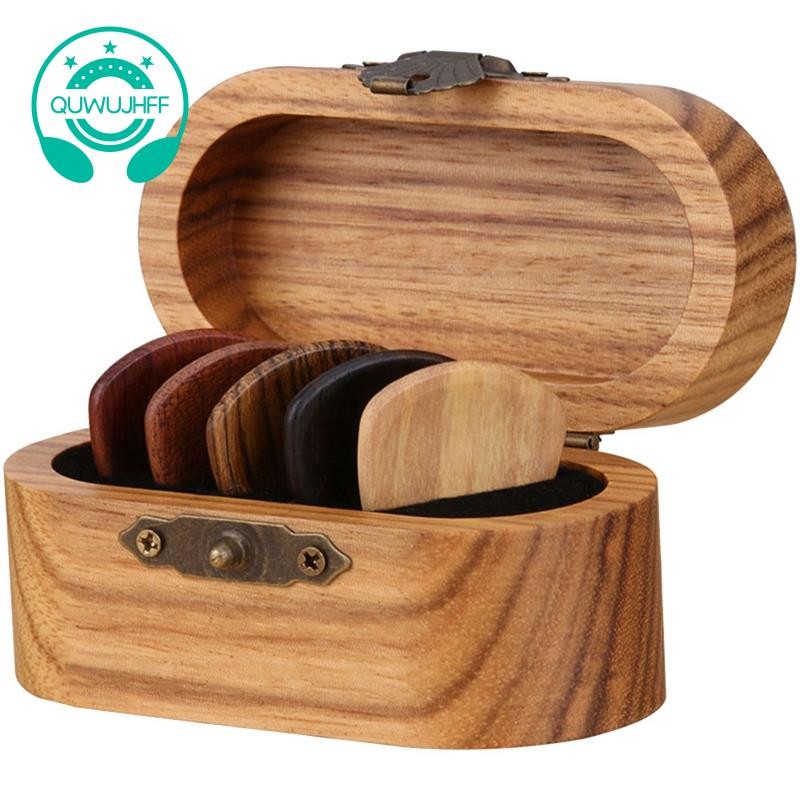 Guitar Pick Holder Wood Guitar Pick Display Case Mini Guitar Pick Box ...