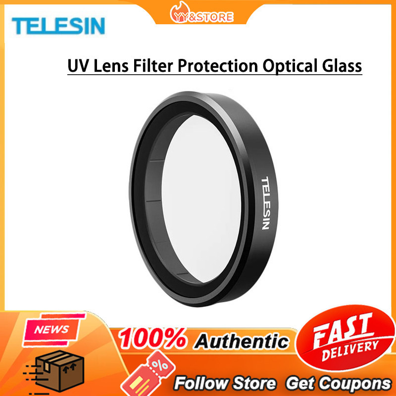 TELESIN UV Lens Filter Protection Optical Glass for DJI Action 5 Pro ...