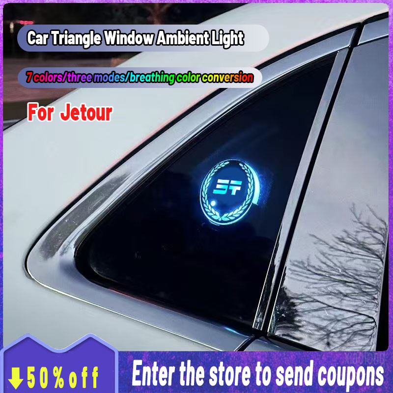 High quality 1 pcs Universal Car Triangle Window Ambient Light ...