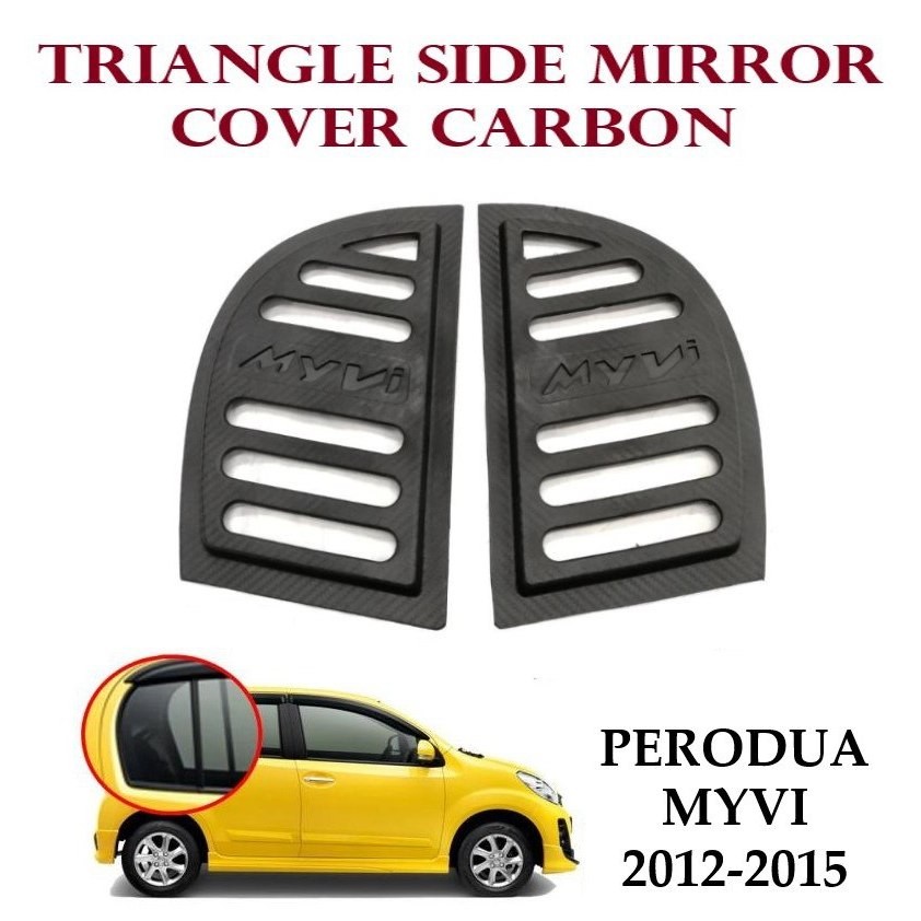 PERODUA MYVI LAGI BEST / MYVI ICON Black Rear Side 3d Carbon Window ...