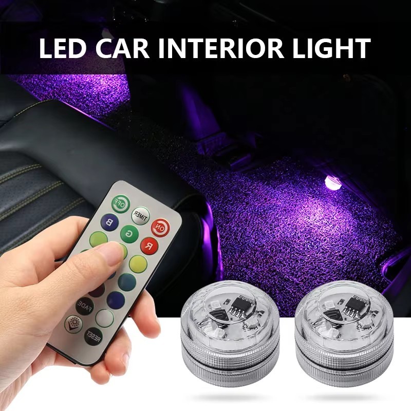 Car Auto LED RGB Interior Atmosphere Strip Light Decorative Foot Lamp ...